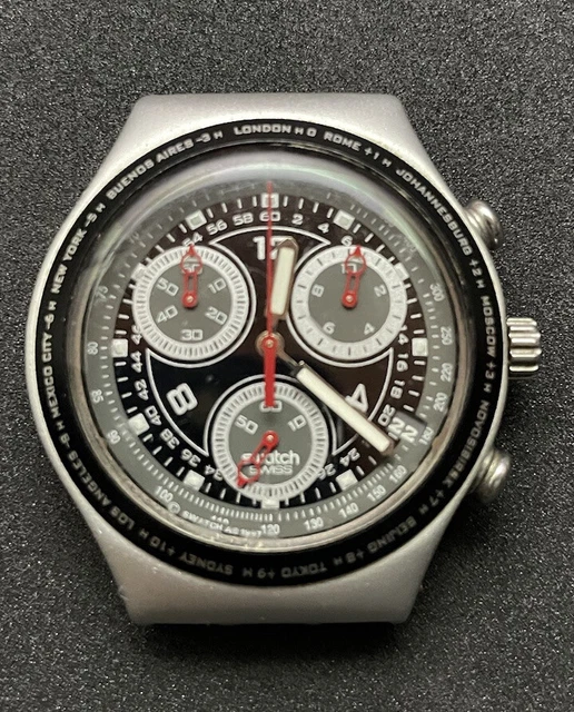 SWATCH IRONY CHRONO NEW REFERENCE YCS 4000AL 1997 EUR 19,90 - PicClick IT