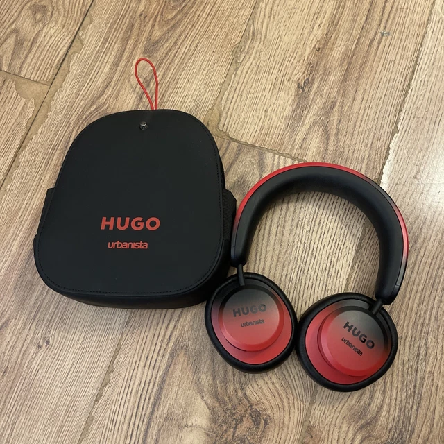 HUGO BOSS X Urbanista Solar Powered Red And Black Bluetooth Headphones ...