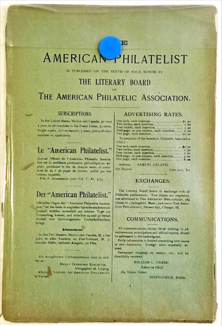 ANTIQUE AMERICAN PHILATELIST Stamp Magazine Vol.5 No 12 December 1891 £ ...