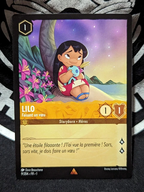 CARTE LORCANA DISNEY - Lilo Faisant un Voeu 9/204 - Rare - VF EUR 12,00 ...