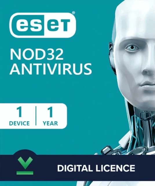 ESET NOD32 ANTIVIRUS 2024 - 1 Year 1 Device - Original Worldwide ...