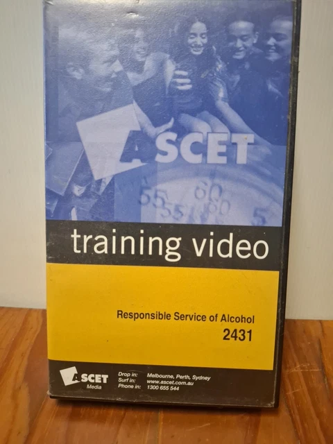 TRAINING VIDEO RESPONSIBLE Service Of Alcohol Vhs 2431 Ascet Media ...