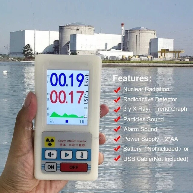 NUCLEAR RADIATION GEIGER counter Radiation detector dosimeter X-ray ...