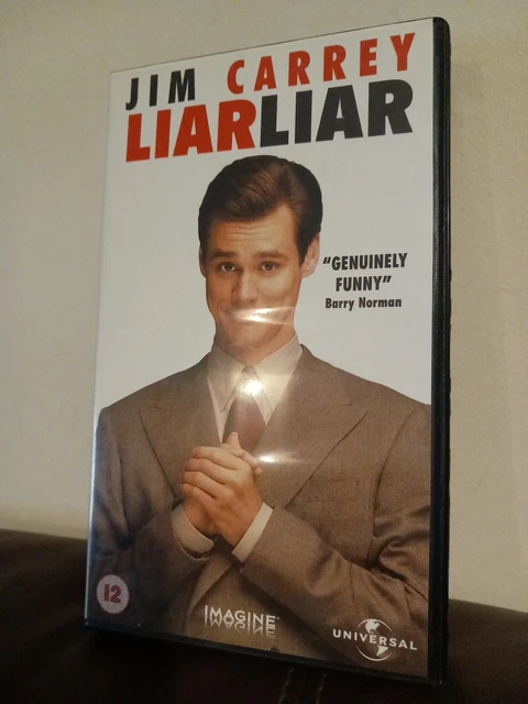 LIAR LIAR, 1997 Jim Carrey, VHS Video Tape, Cert 12 Comedy Movie £2.95 ...