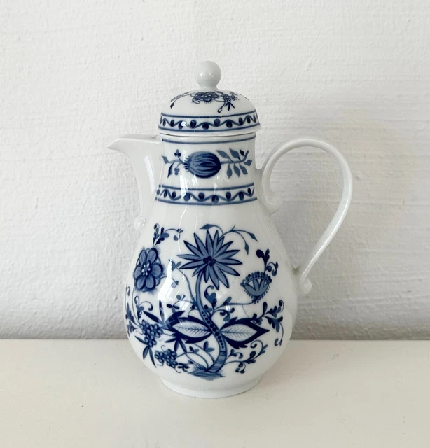 DDR VINTAGE KAHLA Kaffeekanne 0,5 Liter Zwiebelmuster EUR 10,00 - PicClick DE