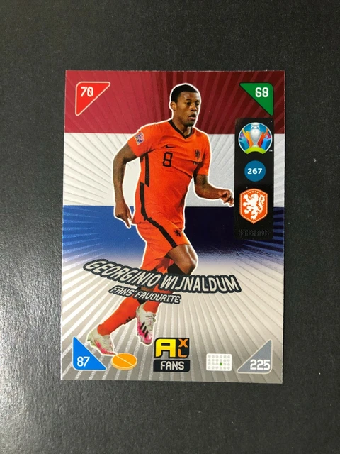 ADRENALYN XL PANINI EURO 2020 KICK OFF CARD NETHERLANDS WIJNALDUM n 267 ...