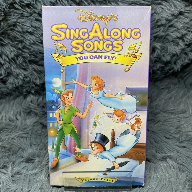 DISNEYS SING ALONG Songs - Peter Pan: You Can Fly VHS Tape 1993 Volume ...