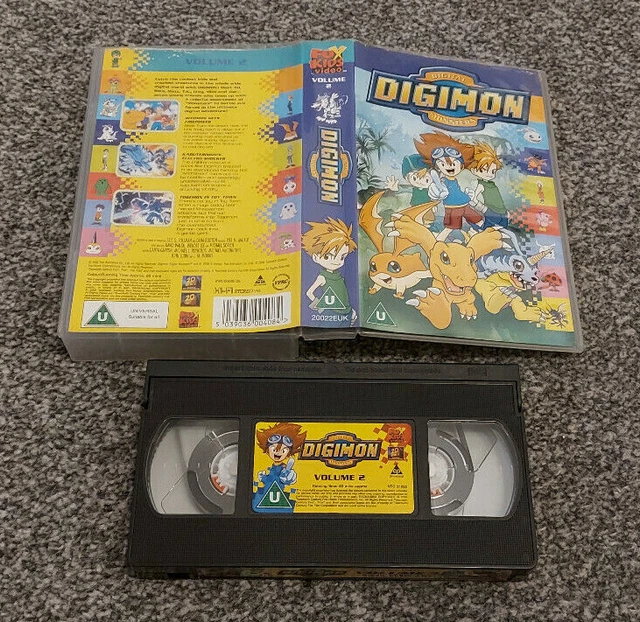 DIGIMON VOLUME 2 Digital Monsters Fox Kids English Pal Vhs Video Kids ...