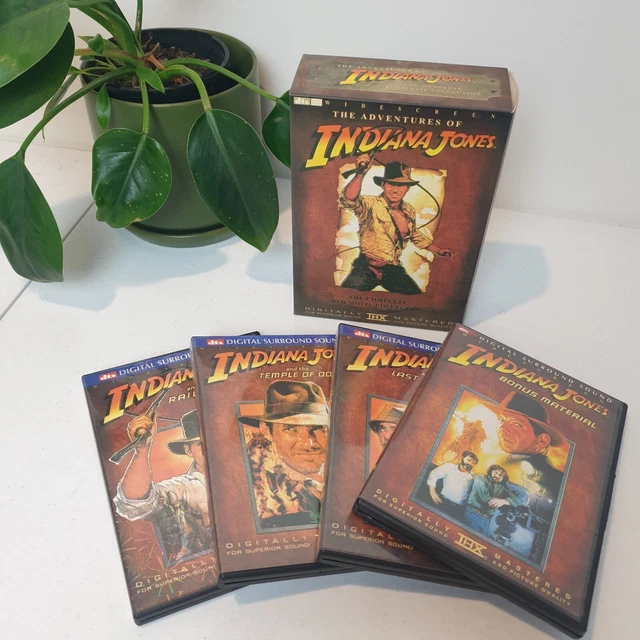 INDIANA JONES BOX Set. 4 DVDs, The Complete Movie Collection Carboard ...