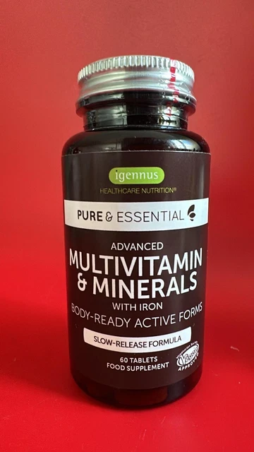 PURE & ESSENTIAL Advanced Vegan Multivitamin & Minerals 60 tab £12.99 ...