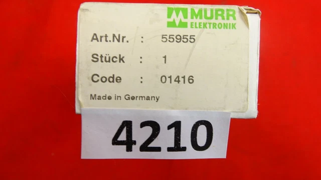 MURR ELEKTRONIK MBM I/O Extension Module, 55955 Confiture EUR 38,06 ...