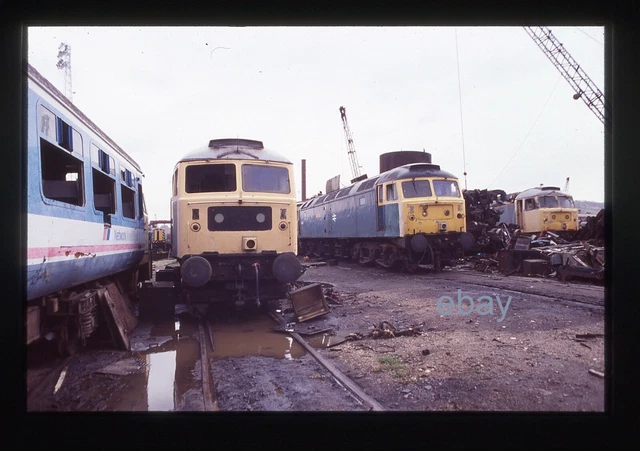 ORIGINAL 35MM SLIDE - Class 47-47116 (L) 47002 middle, 47099 (R) Booths ...