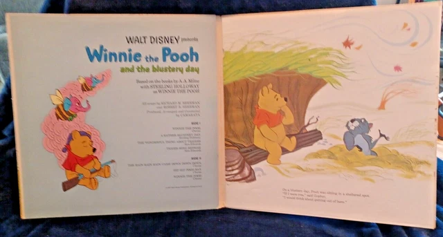 WALT DISNEY PRESENTS Winnie The Pooh And The Blustery Day Vinyl Record ...