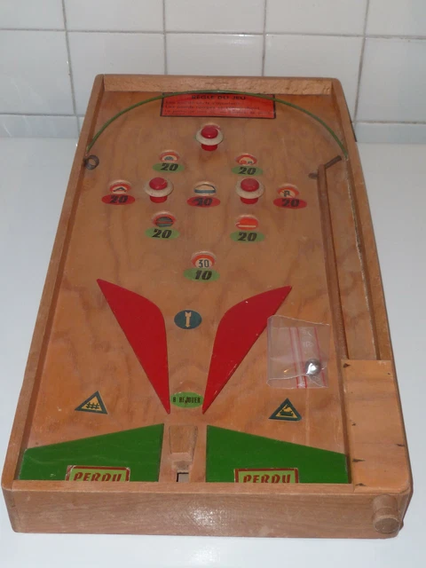 RARE !!!! ANCIEN Flipper En Bois Annee 1950 -1960 Tres Bon Etat General ...