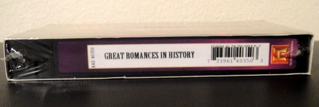 THE HISTORY CHANNEL VHS: Great Romances in History - New, Sealed £24.10 ...