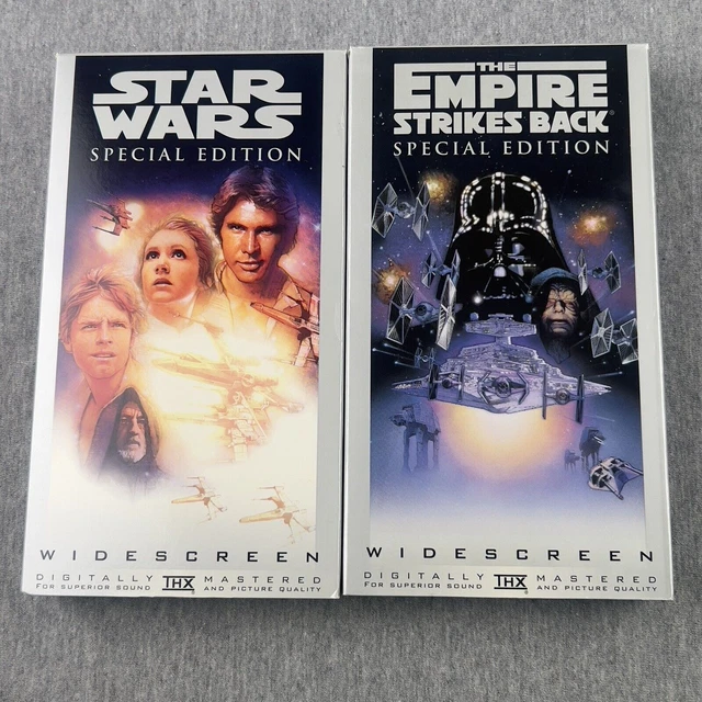STAR WARS /EMPIRE Strikes Back VHS Tapes Special Edition THX (1997 ...