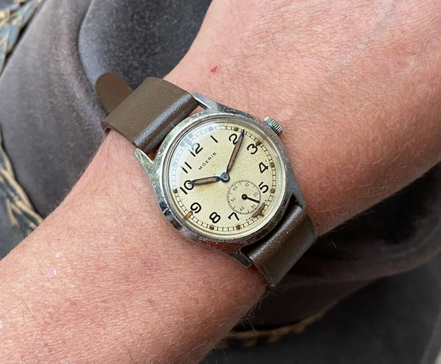 VINTAGE WW2 MOERIS ATP British Army Issue Watch 1940's £271.08 ...