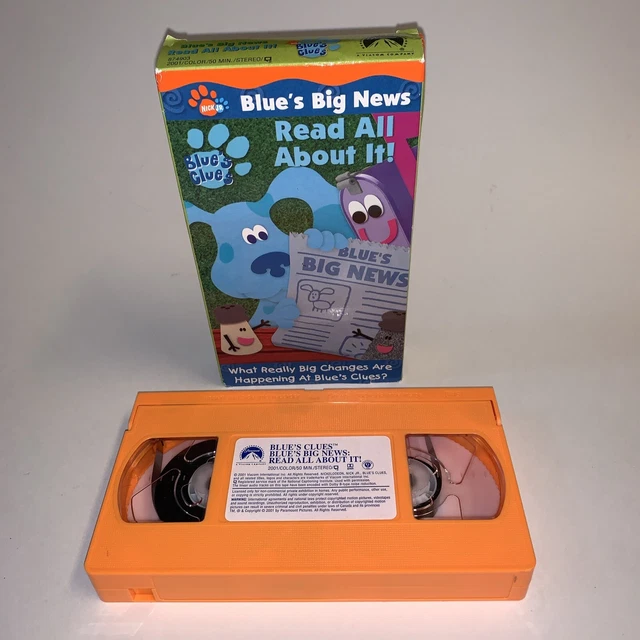 BLUES CLUES - Read All About It (VHS, 2001) $40.00 - PicClick CA