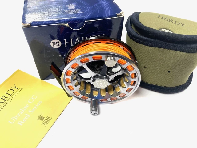 HARDY ULTRALITE 3000 cc mulinello a mosca trota con custodia e scatola ...