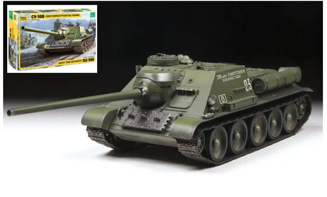 MINIATURE TANK ARMATO Model Kit De Montage Réservoir Zvezda Soviet SU ...