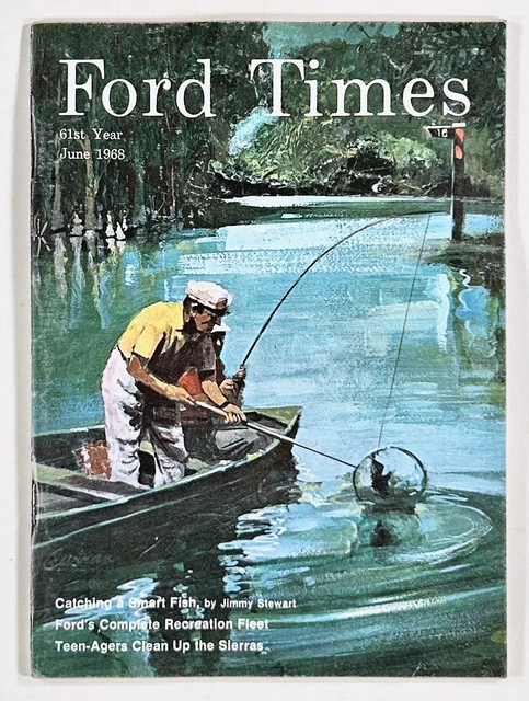 1968 JUN FORD TIMES "Owner's Magazine" Jimmy Stewart essay FORD CAMPERS ...