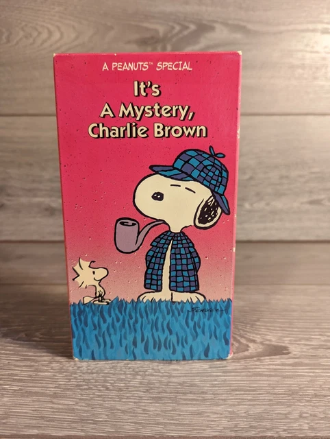 A PEANUTS SPECIAL Its a Mystery, Charlie Brown (VHS, 1996, Slipsleeve ...