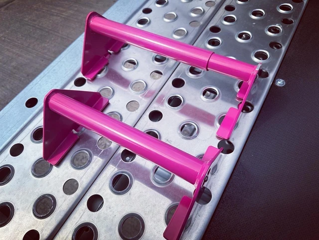 PINK TRAILER QUICK Adjustable Wheel Chock Wheel Stoppers ONE PAIR Brian ...