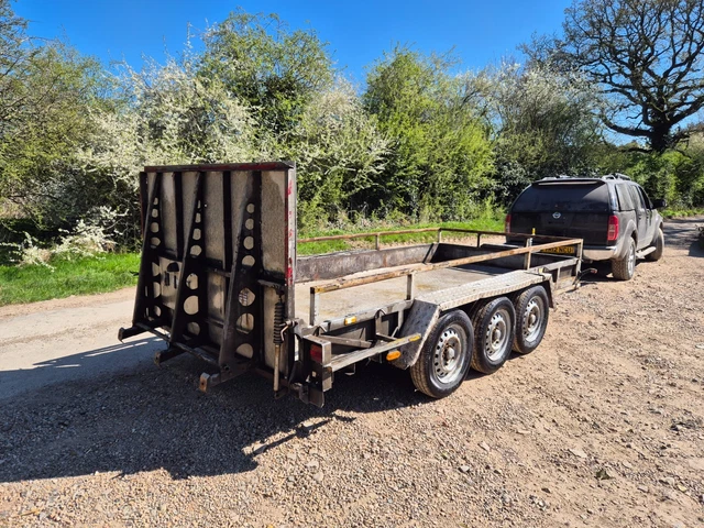 IFOR WILLIAMS GP147 G3 Tri-axle Plant Trailer 14ft x 6ft £2500 + VAT £ ...