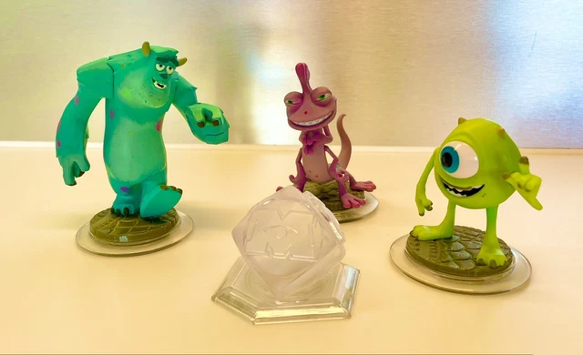 DISNEY INFINITY 1.0 Monsters Inc. ,Sulley, Randy, Mike Wazowski plus ...