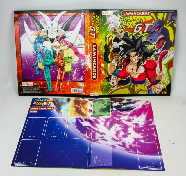 FULL ALBUM LAMINCARDS DRAGON BALL GT EMERALD SERIES plus PLAYING FIELD ...
