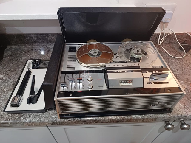 GRUNDIG TK-141 4-TRACK reel-to-reel tape recorder (all transistor) w ...