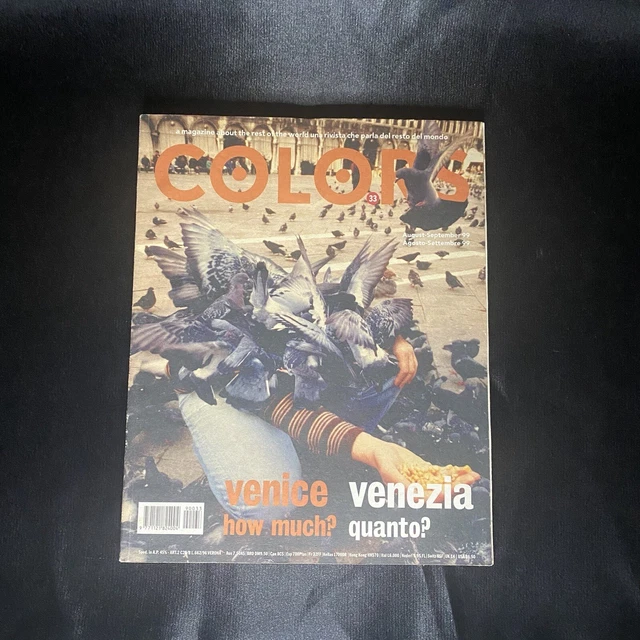 COLORS MAGAZINE NUMBER 33 Venice How Much? Vintage 1990s Collectible ...