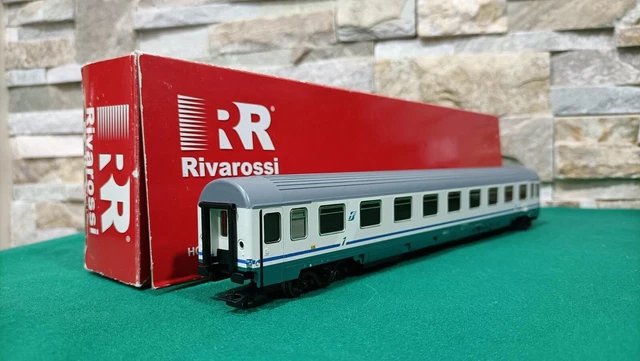RIVAROSSI HR4006 -Carrozza Uic-Z Trenitalia Xmpr 1^ Classe Fs H0 1/87 EUR 49,90 - PicClick IT