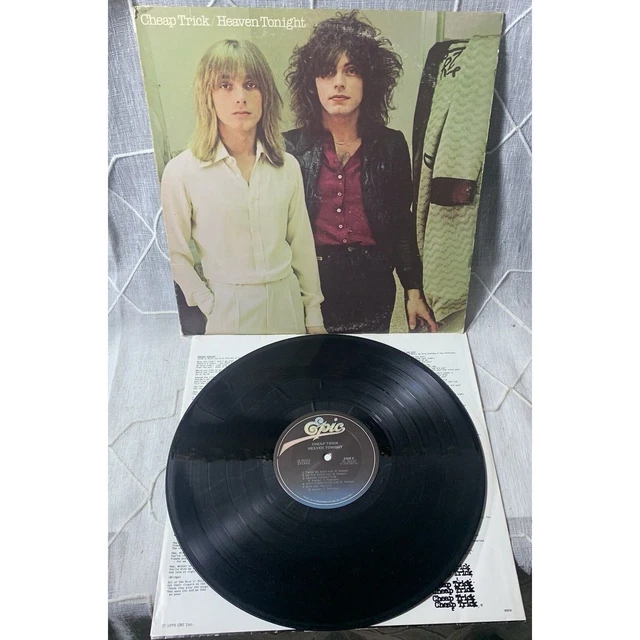 CHEAP TRICK HEAVEN Tonight Epic 35312 Record Album Vinyl LP Record NM ...