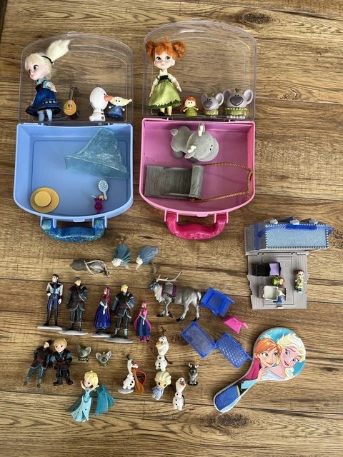 DISNEY FROZEN ANIMATORS Collection Play Sets Littles Figures Cases ...