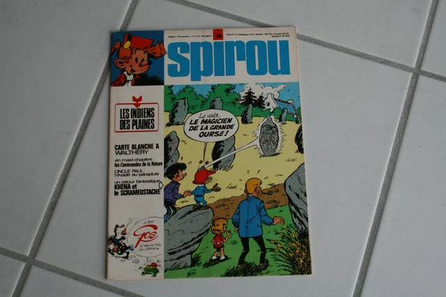 MAGAZINE SPIROU 1866 de 1974 scrameustache gos EUR 1,20 - PicClick FR