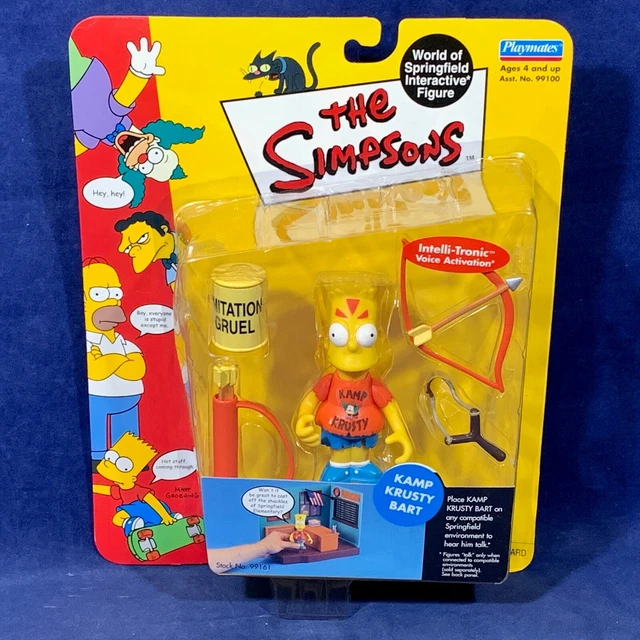 KAMP KRUSTY BART SIMPSON Simpsons Playmates WOS SERIES 3 Action Figure ...