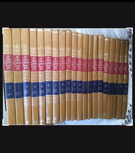 JOB LOT THE New Caxton Encyclopedia Vol 1-20 Large Hardback Books RARE ...
