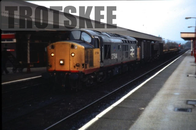 35MM SLIDE BR British Railways Diesel Locomotive Class 37 37514 1990 ...