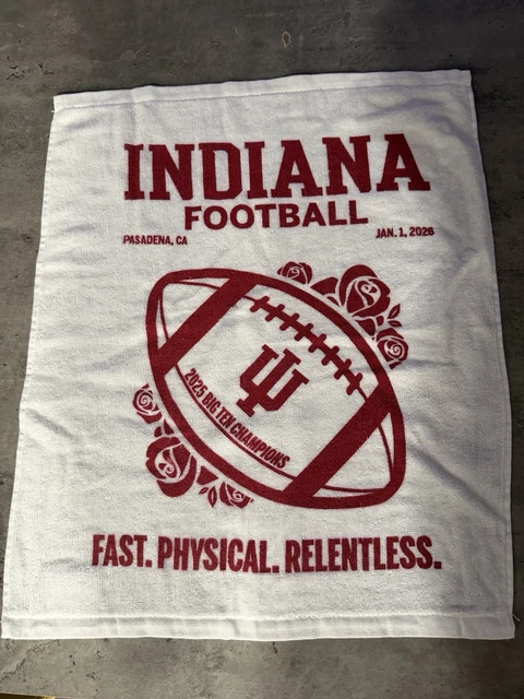 2026 ROSE BOWL Game Indiana Hoosiers Rally Towel $61.80 - PicClick CA