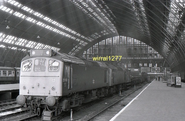 ORIGINAL RAILWAY NEGATIVE Class 25 25193/178 at St Pancras £3.50 ...