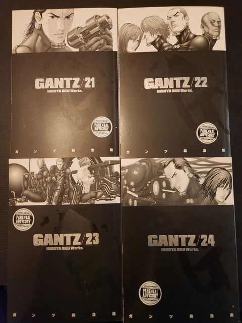 GANTZ LOT VOL 21 22 23 24 English Manga First Printing, Hiroya Oku Dark ...