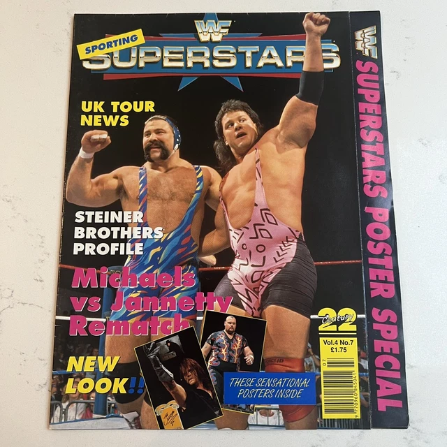 WWF SPORTING SUPERSTARS Poster Special Vol 4 No. 7 Giant Posters WWE ...