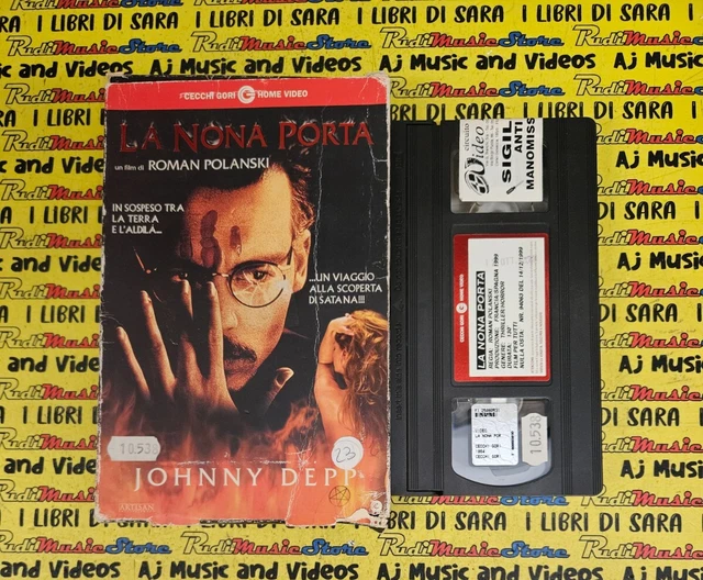 VHS CARTONATA LA NONA PORTA Roman Polanski johnny depp 1999 CECCHI GORI ...