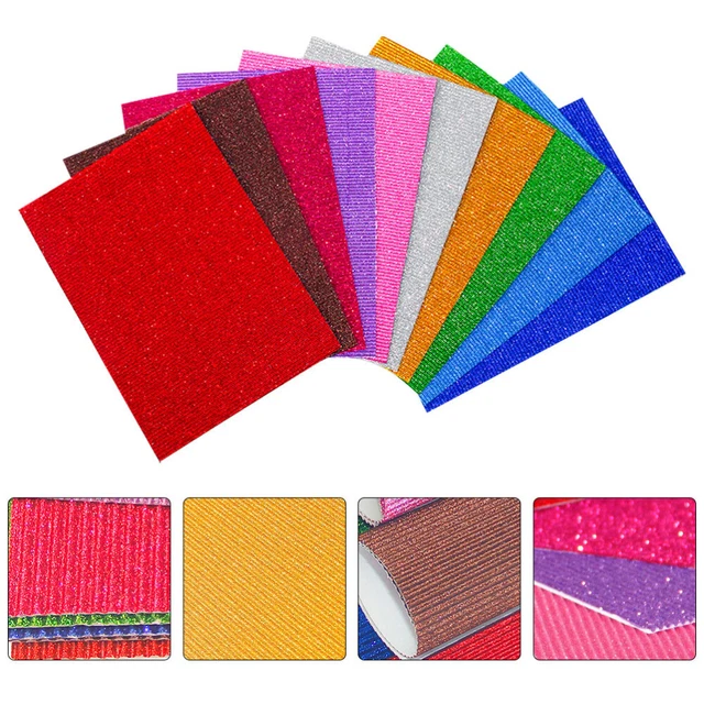 10 SHEETS CORRUGATED Paperboard Gold Powder Flash Cardboard Child £11. ...