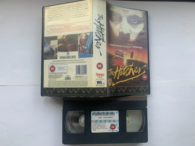 THE HITCHER {1986, In Original Embossed Vhs Case} Rutger Hauer, C ...