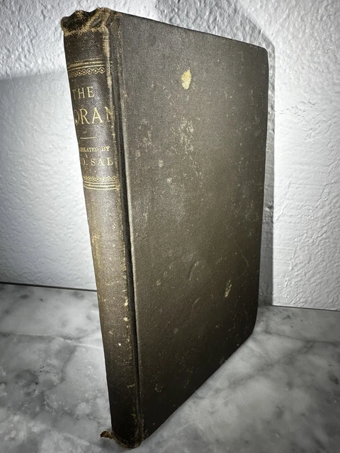 LE CORAN : communément appelé l'ALCORAN DE MOHAMMED George Sale 1891 ...