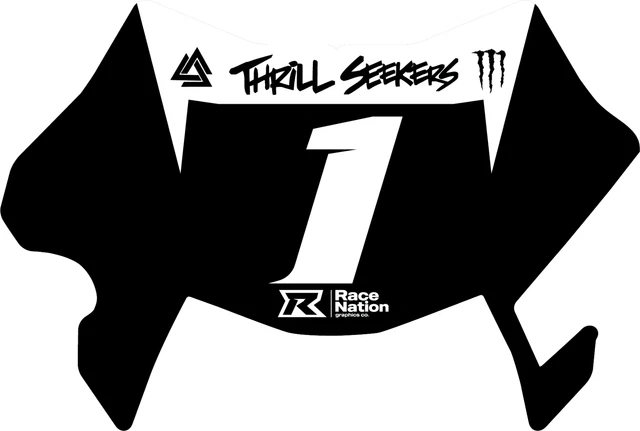 SURRON ULTRA BEE Front Number plate board Custom Sticker Graphic Thick ...