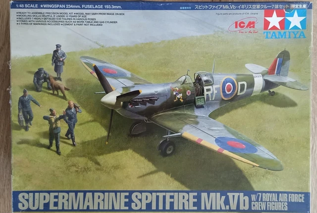 TAMIYA 89730 SUPERMARINE SPITFIRE Mk. Vb with RAF figures ICM 1/48 EUR 23,00 - PicClick FR