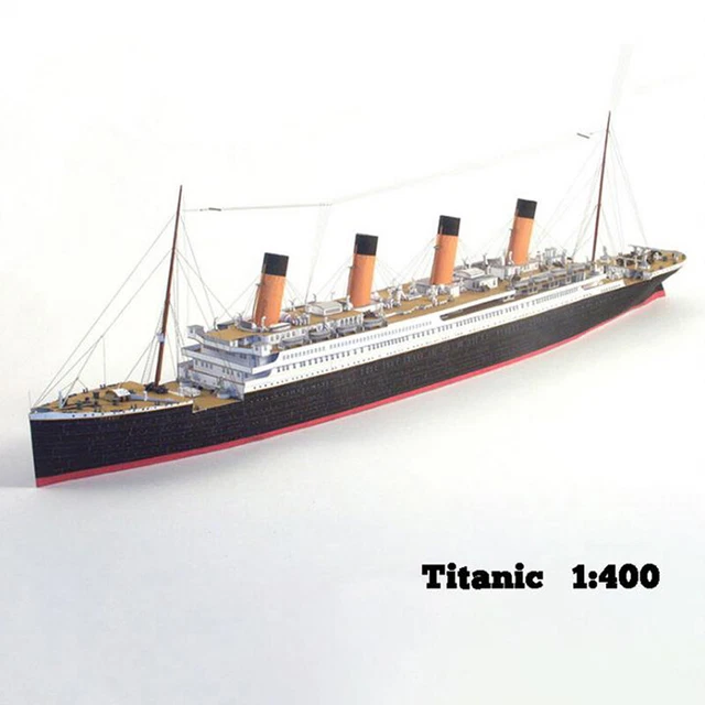 1:400 DIY HANDCRAFT Titanic Ship 3D Paper Model Sets T T=FE $17.71 ...